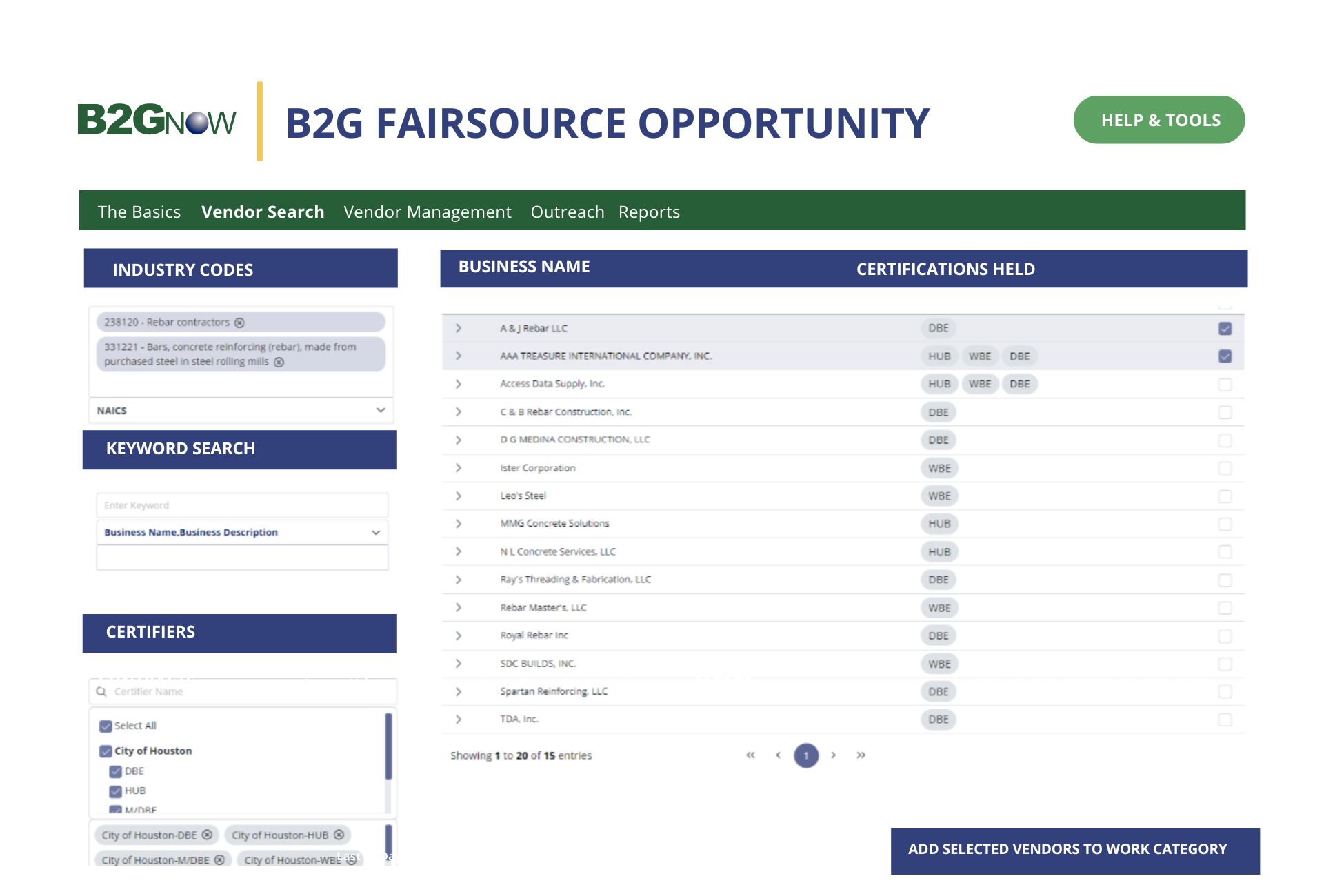 FairSource Certified Vendor Sourcing Software & Solutions | B2Gnow