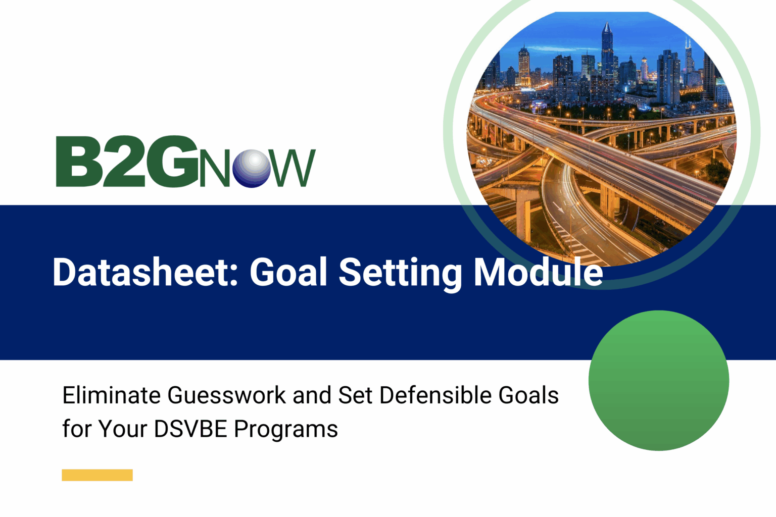 Datasheet: Goal Setting Module - B2Gnow